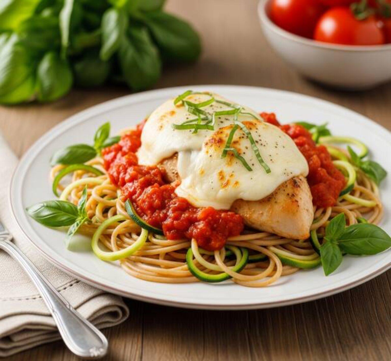 Heart-Healthy Balsamic Chicken with Pasta & Zucchini (Low Sodium + DASH ...